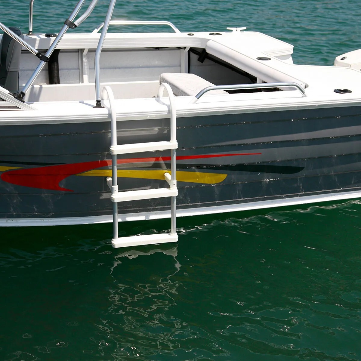 Oceansouth Aluminum Boarding Boat Ladder 3 Step | eBay