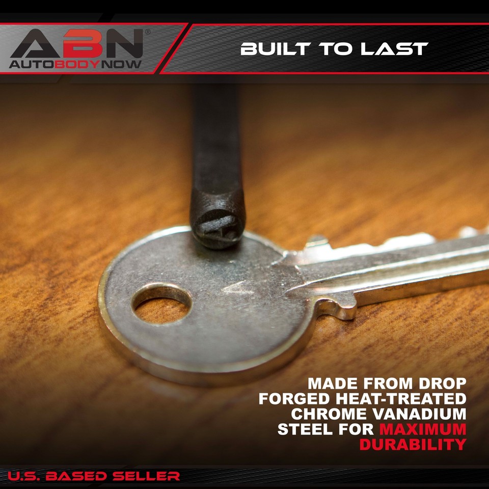 ABN Metal 1/4" Inch Stamping 36-Piece Tool Kit – Embossing & Engraving ...