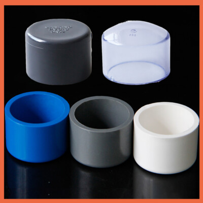 PVC Pipe Plain End Cap Water Supply Pipe Fittings ID 20mm - 200mm ...