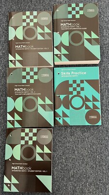 Carnegie Learning Mathbook Integrated 1 Teacher and Student Editions | eBay