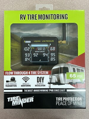 Tire Minder Research RV Tire Monitoring TM22163 TPMS-i10-4 SYSTEM *NEW ...