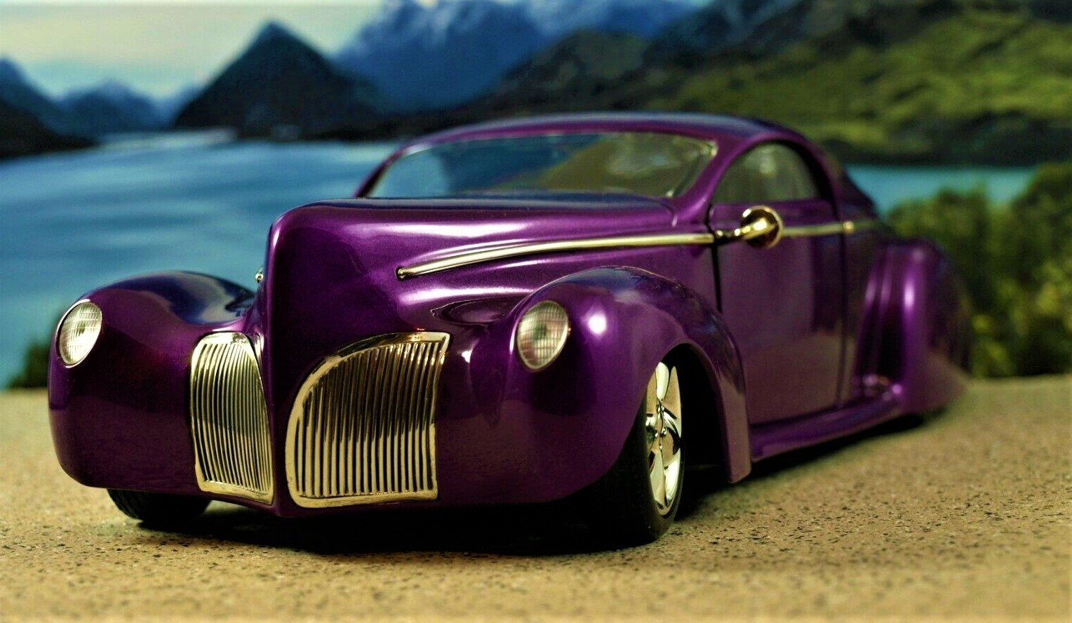 Race Car Classic Custom Built Concept Hot Rod Carousel Purple GT1 ...