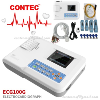 ECG100G Digital 1 Channel 12 lead ECG/EKG machine Electrocardiograph | eBay