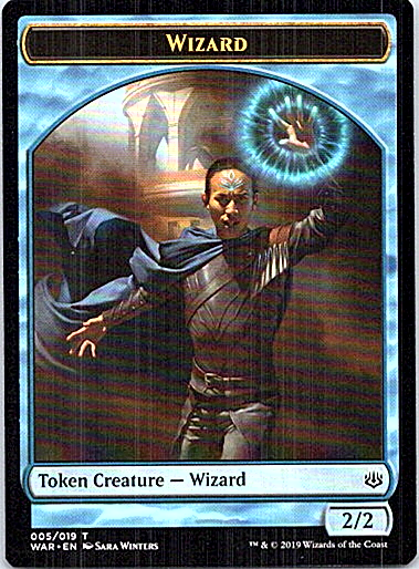 Wizard Token Magic The Gathering War Of The Spark Light Play | eBay