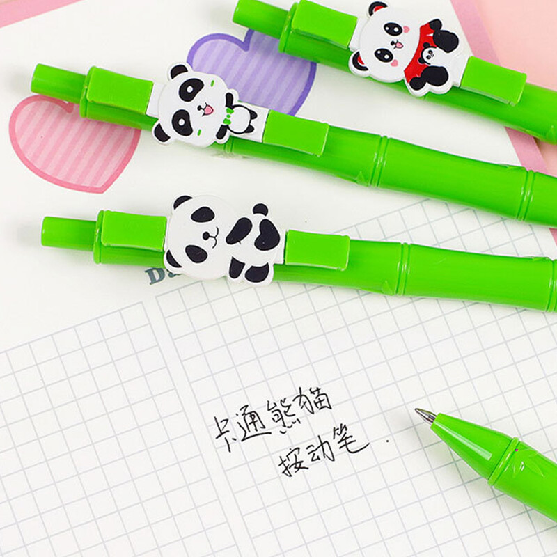 2PCS Cute Panda Gel Pen Signature Pens Student Press Pens Kawaii ...