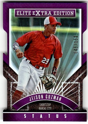 2015 Panini Elite Extra Edition Jeison Guzman Purple Status-Die Cut ...