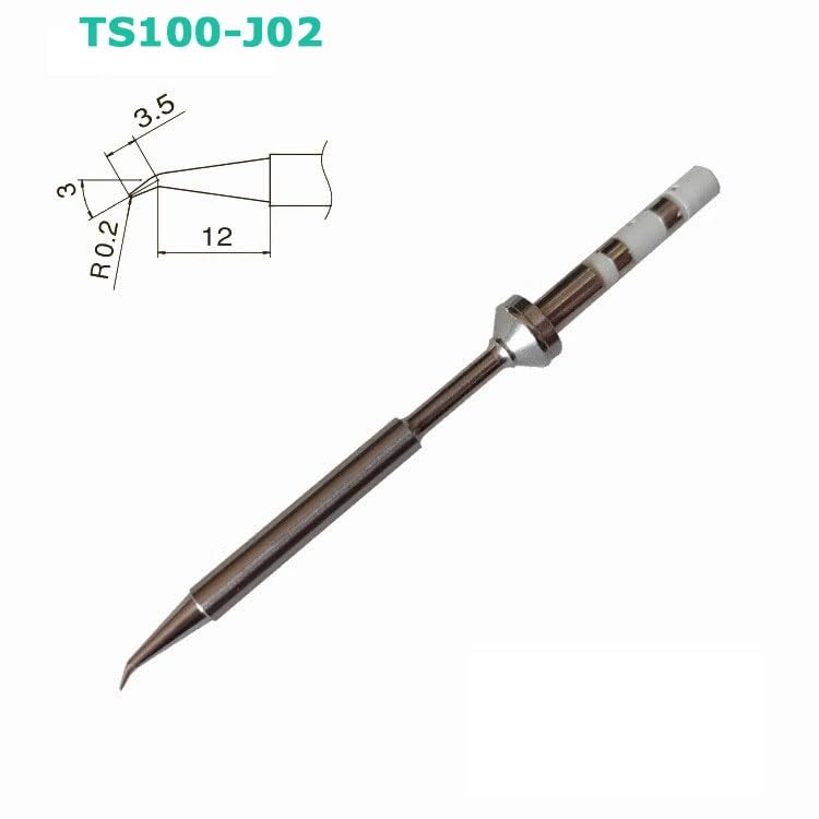 TS100-J02 Soldering Iron Tips,Rapid Heating Replacement Tip for pinecil ...