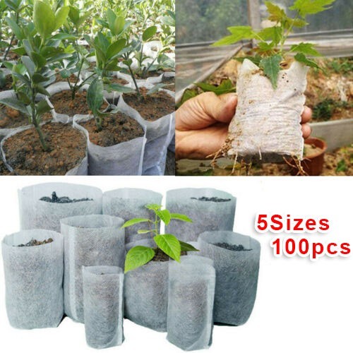 Tree Planting Bag Tool Yard Container Supplies Garden Non-Woven Nursery ...