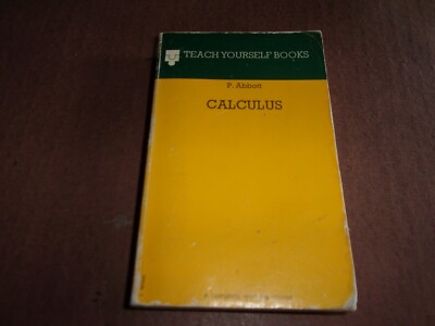 RARE - VINTAGE / OLD BOOK (1972) TEACH YOURSELF BOOKS - CALCULUS - P ...