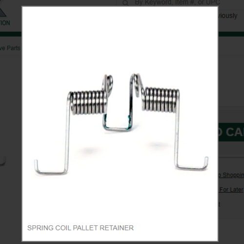 SPRING COIL PALLET RETAINER # 511-04 | eBay
