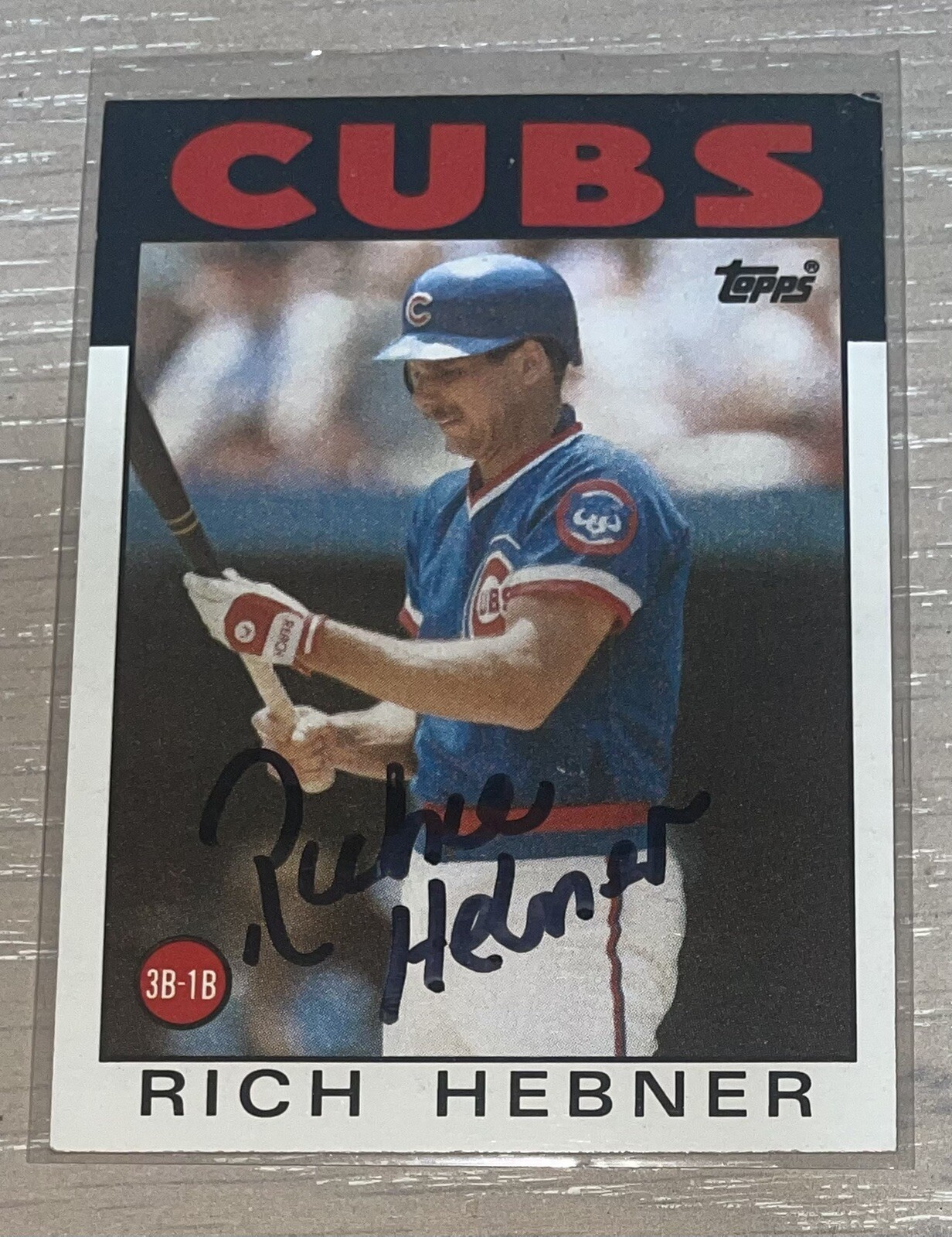Rich Richie Hebner Signed 1986 Topps Card Pirates Cubs Auto | eBay