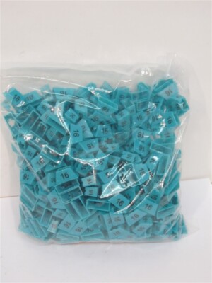 Clothes Hanger Size Indicator, Size 16, Turquoise , 500 Each | eBay