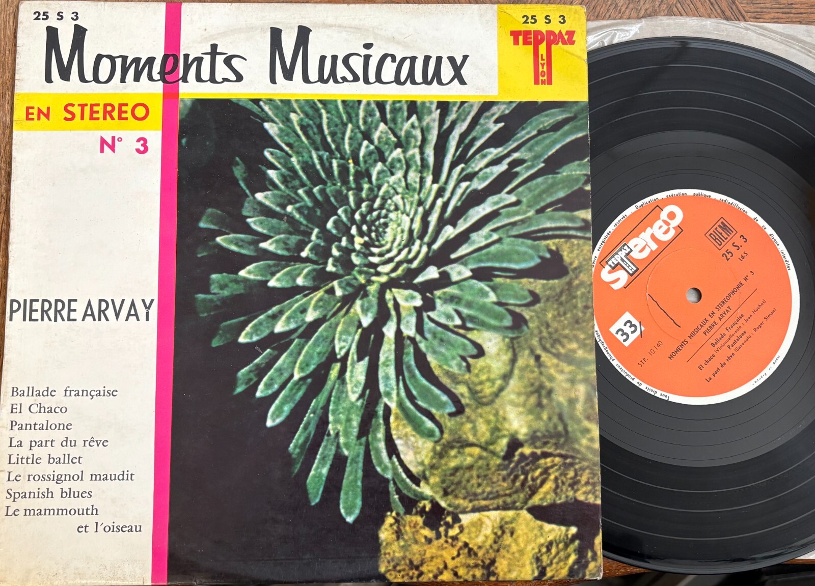 PIERRE ARVAY moments musicaux no 3 / TEPPAZ 25 S 3 | eBay