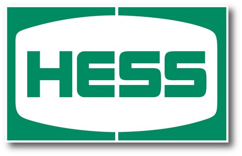 HESS GASOLINE LOGO DECAL STICKER 3M USA IN MADE TRUCK VEHICLE WINDOW ...