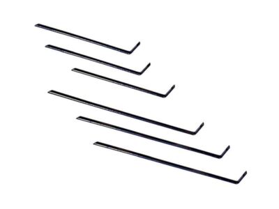 Log Roll Pin Stakes Easy Installation Plastic Coated in Black (PK3 ...