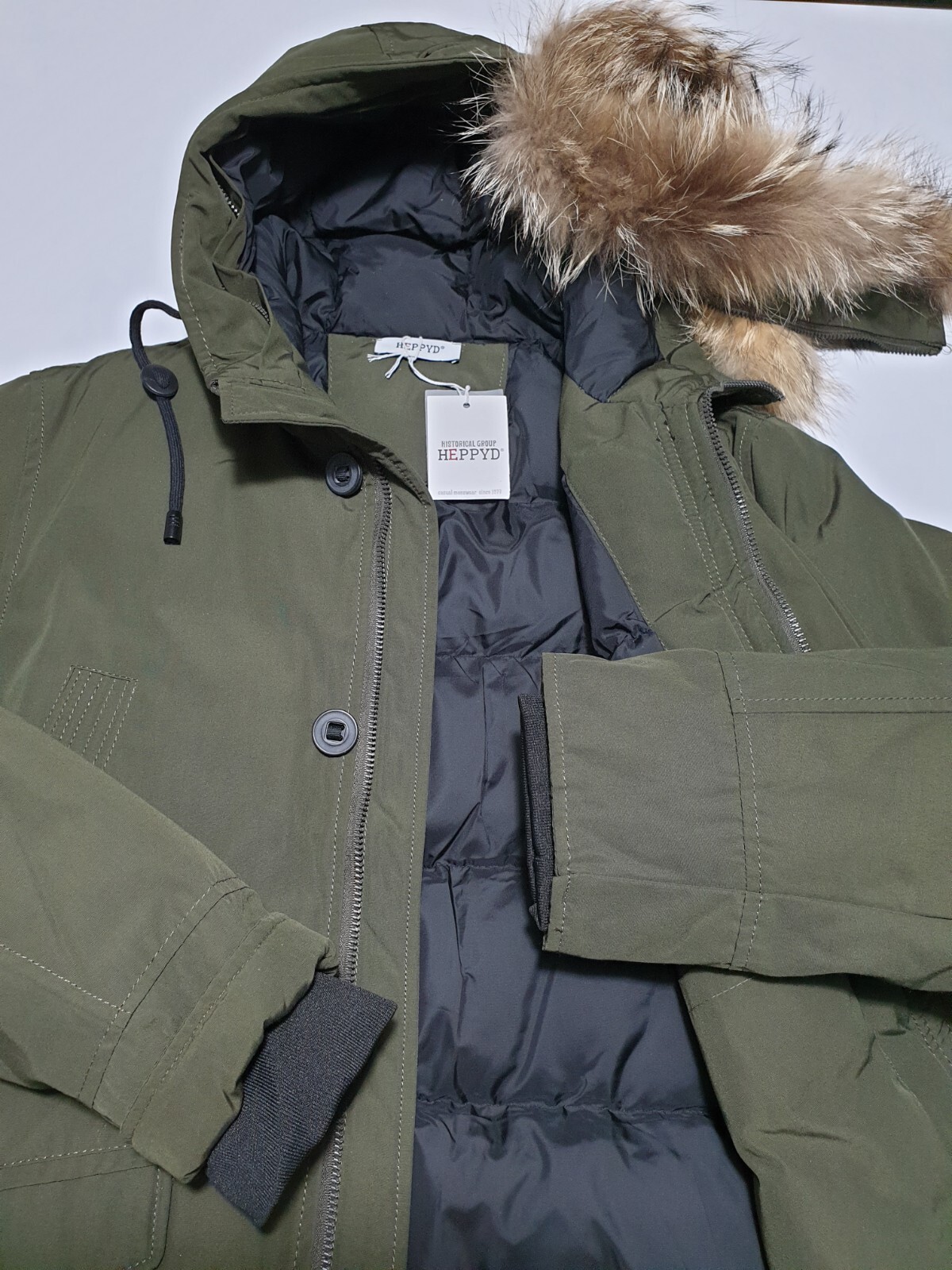 PARKA ESKIMO JACKET HAPPYD MILITARE IMPERMEABILE GIACCONE UOMO DONNA | eBay