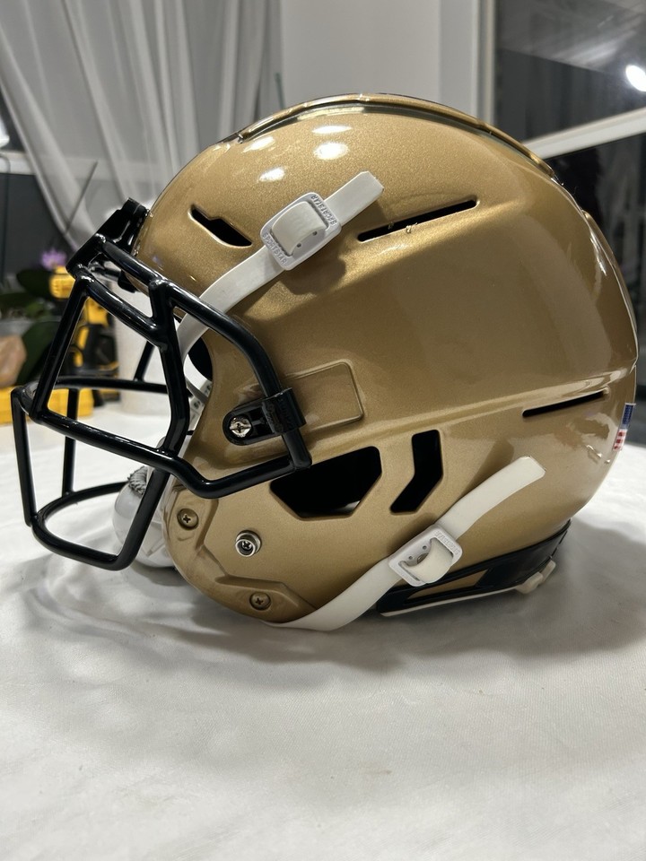 Schutt F7 Football Helmet With EGOP Facemask-Old Gold | eBay