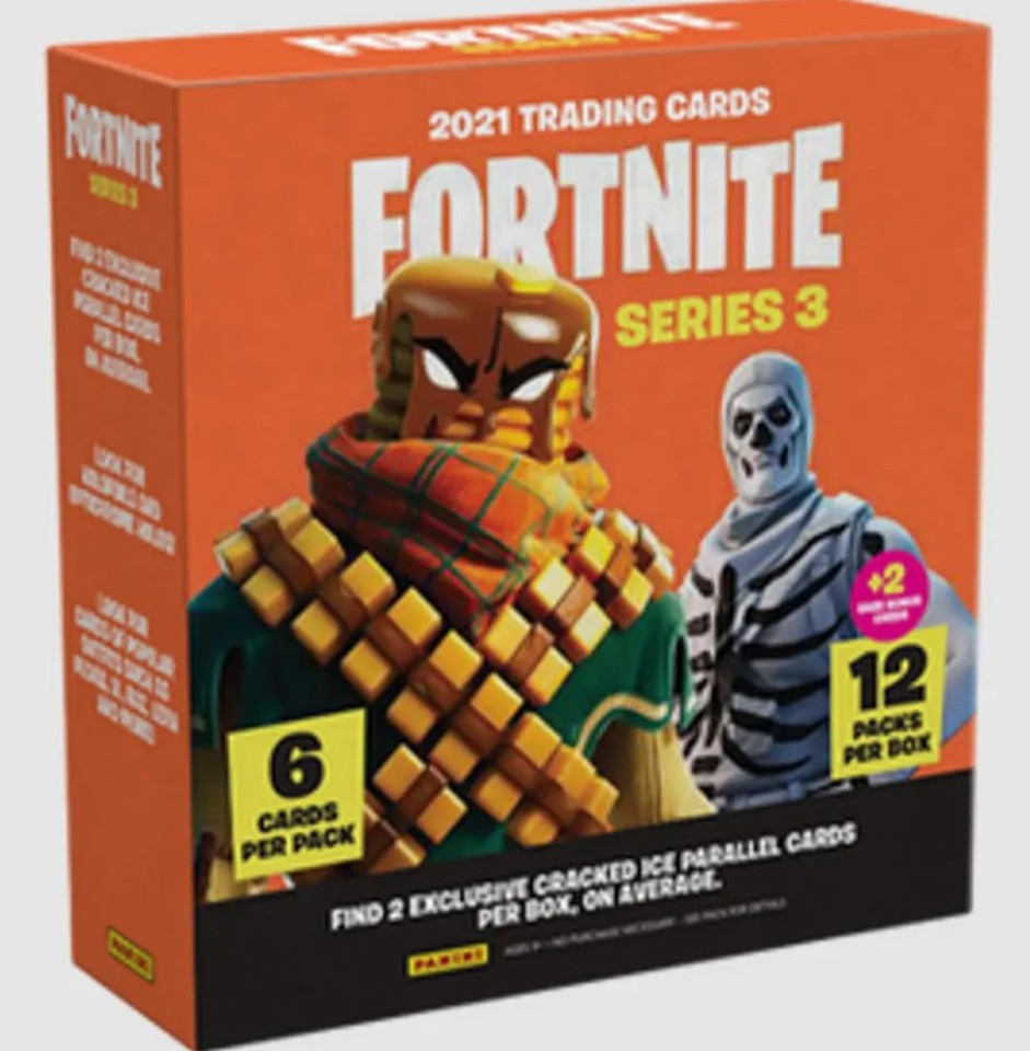 Lot Of 3 2021 Panini Fortnite SERIES 3 Mega Box 12 Packs 72 Cards USA ...