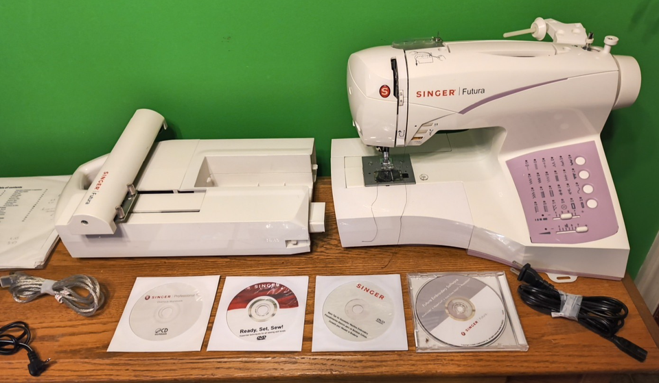 Singer Futura CE-250 Sewing Embroidery Machine With Everything New ...