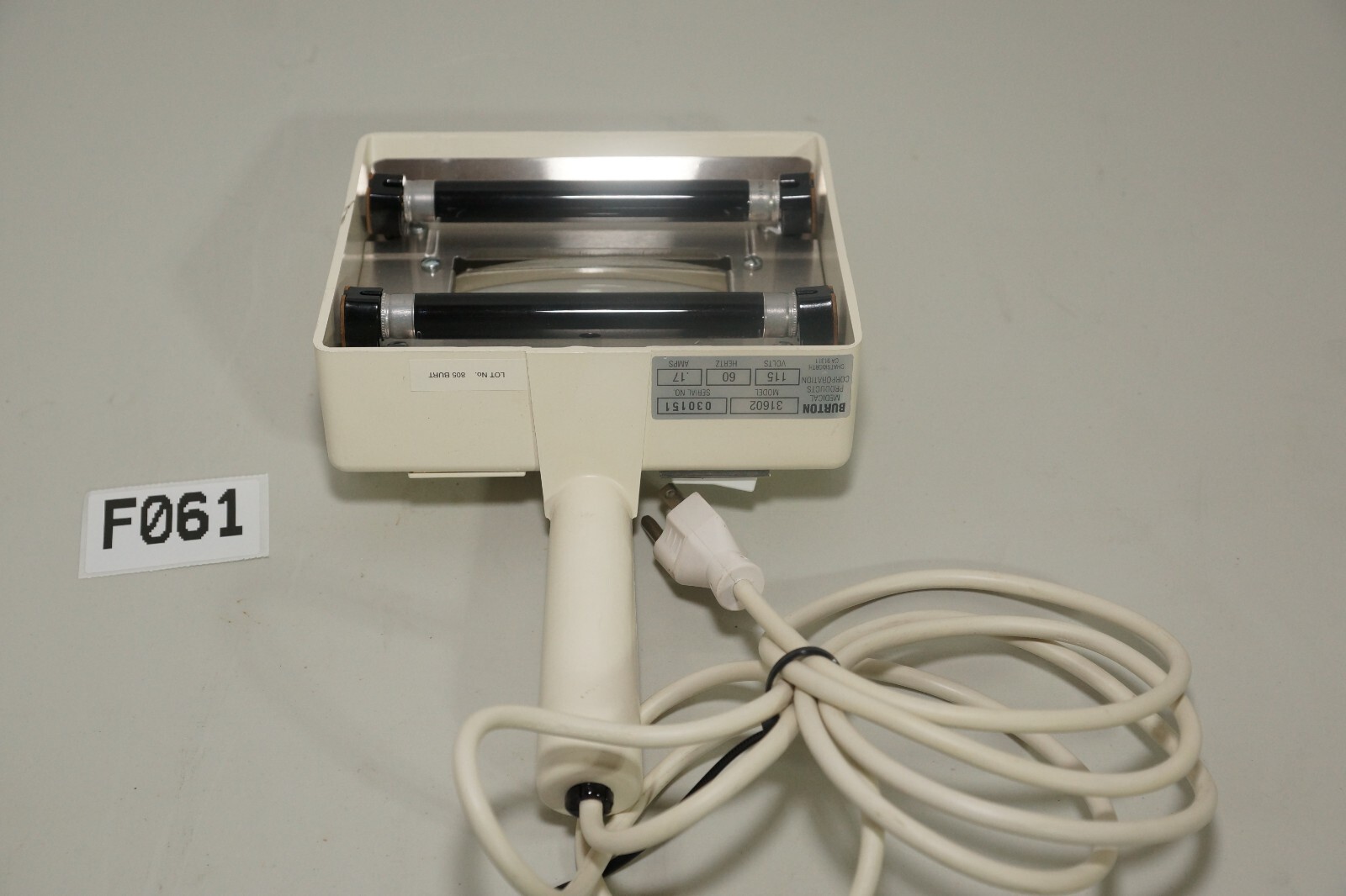 Burton Model 31602 UltraViolet Magnifying Examining Light for sale ...