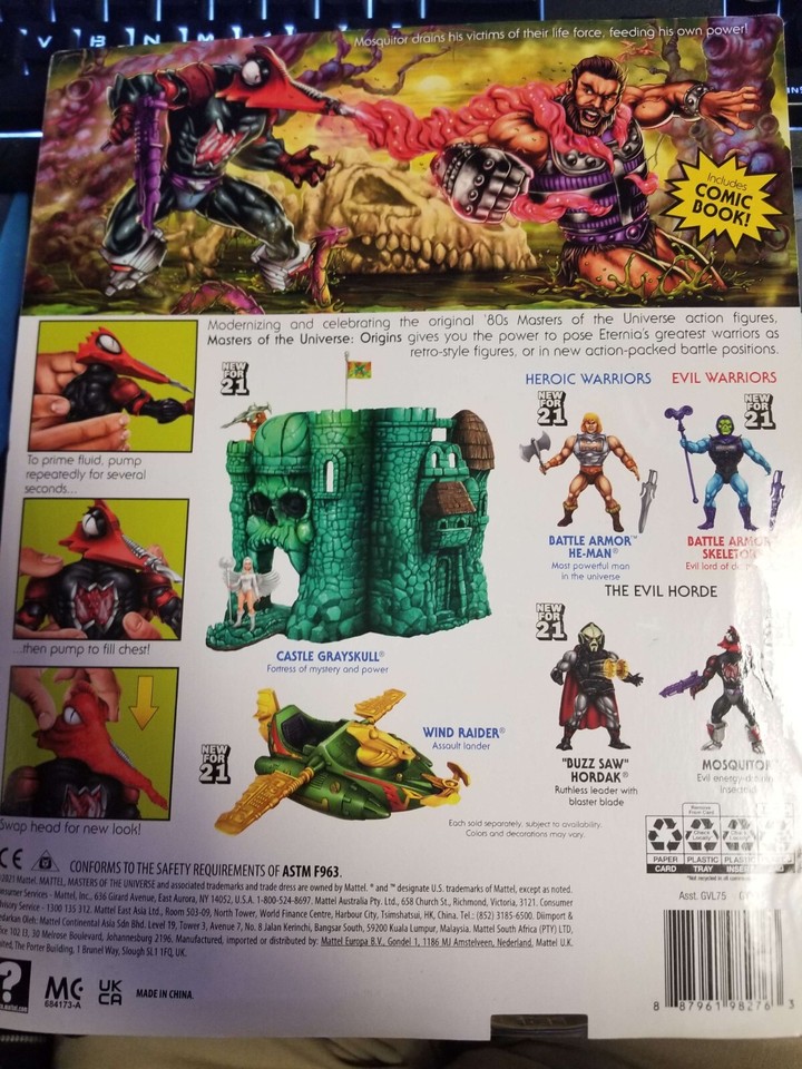 MOTU Origins Mosquitor Masters of the Universe Deluxe 2021 Figure New ...
