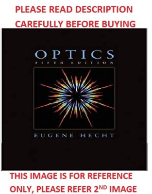 Optics by Eugene Hecht 5th International Softcover Edition Same Book ...