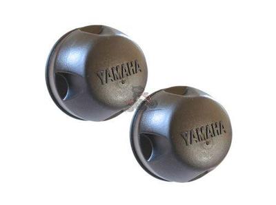 Pair of Genuine Yamaha YFM700 Raptor Front Rubber Hub Nut Caps Quad ...