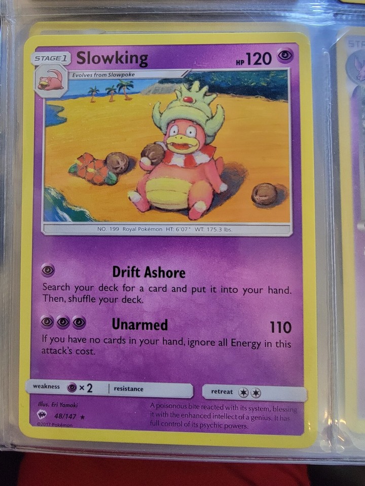 Slowking # 48/147 Burning Shadows Set Pokemon Trading Cards TCG Rares ...