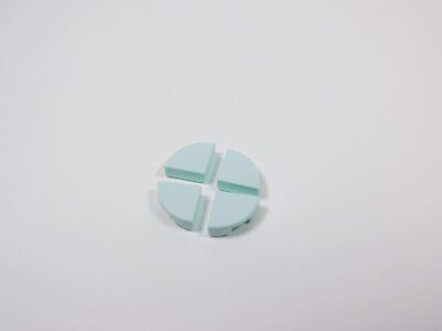 LEGO Lot of 4 Aqua Blue 1x1 Round Corner Smooth Tiles Plates K4 | eBay