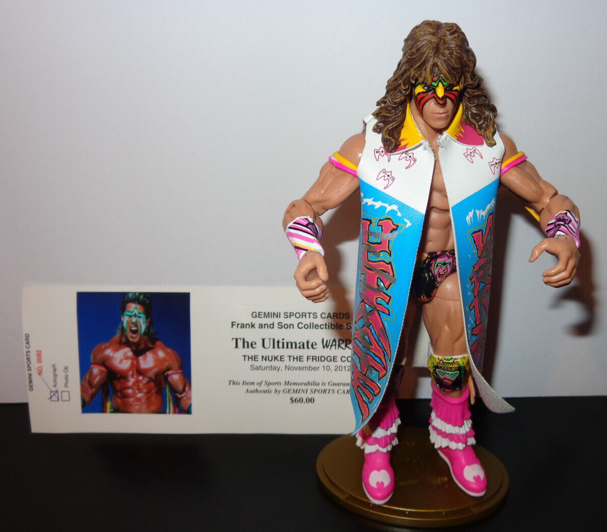 Signed ULTIMATE WARRIOR Autograph Mattel WWE Action Figure Wrestlemania ...