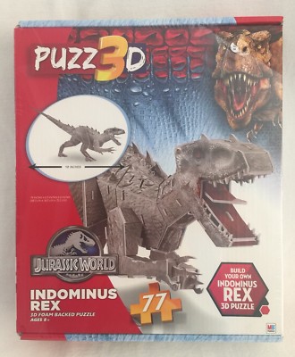 PUZZ 3D Jurassic World Indominus Rex 3-D Puzzle Milton Bradley NEW | eBay