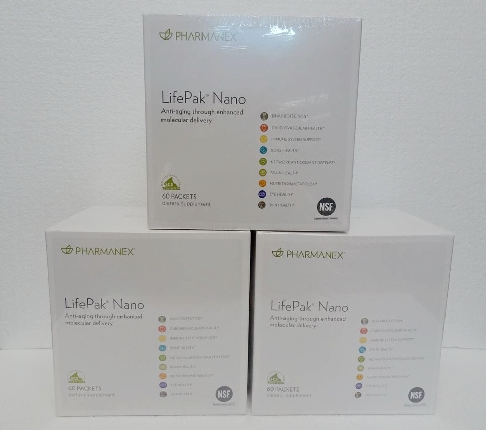 Nu Skin Nuskin Pharmanex LifePak Nano 60 packets Sealed Box Bundle | eBay
