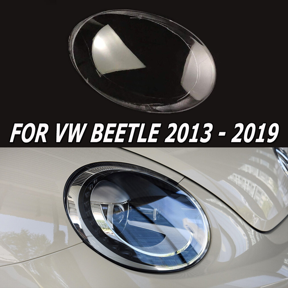 For VW Beetle 2013-2019 Headlight Lens Cover Transparent Lamp Shell ...