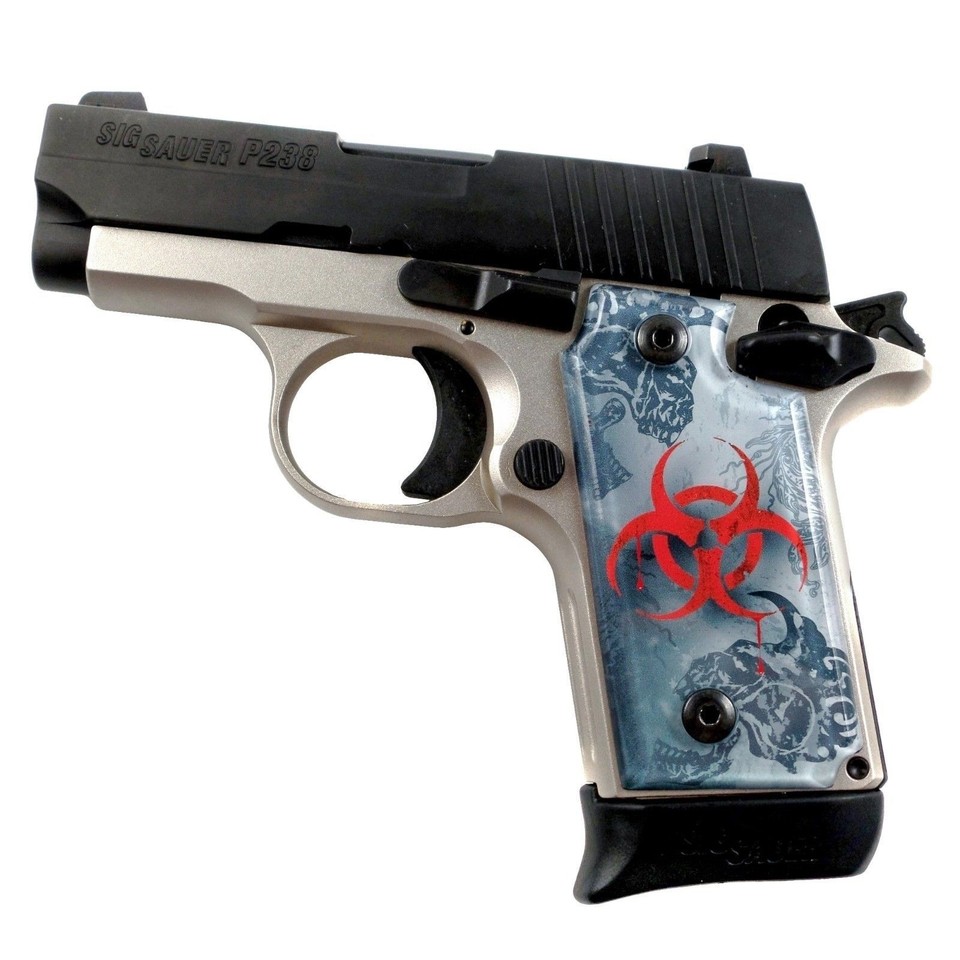 Custom P238 Ambidextrous SPD Acrylic Grips Killer Zombies | eBay