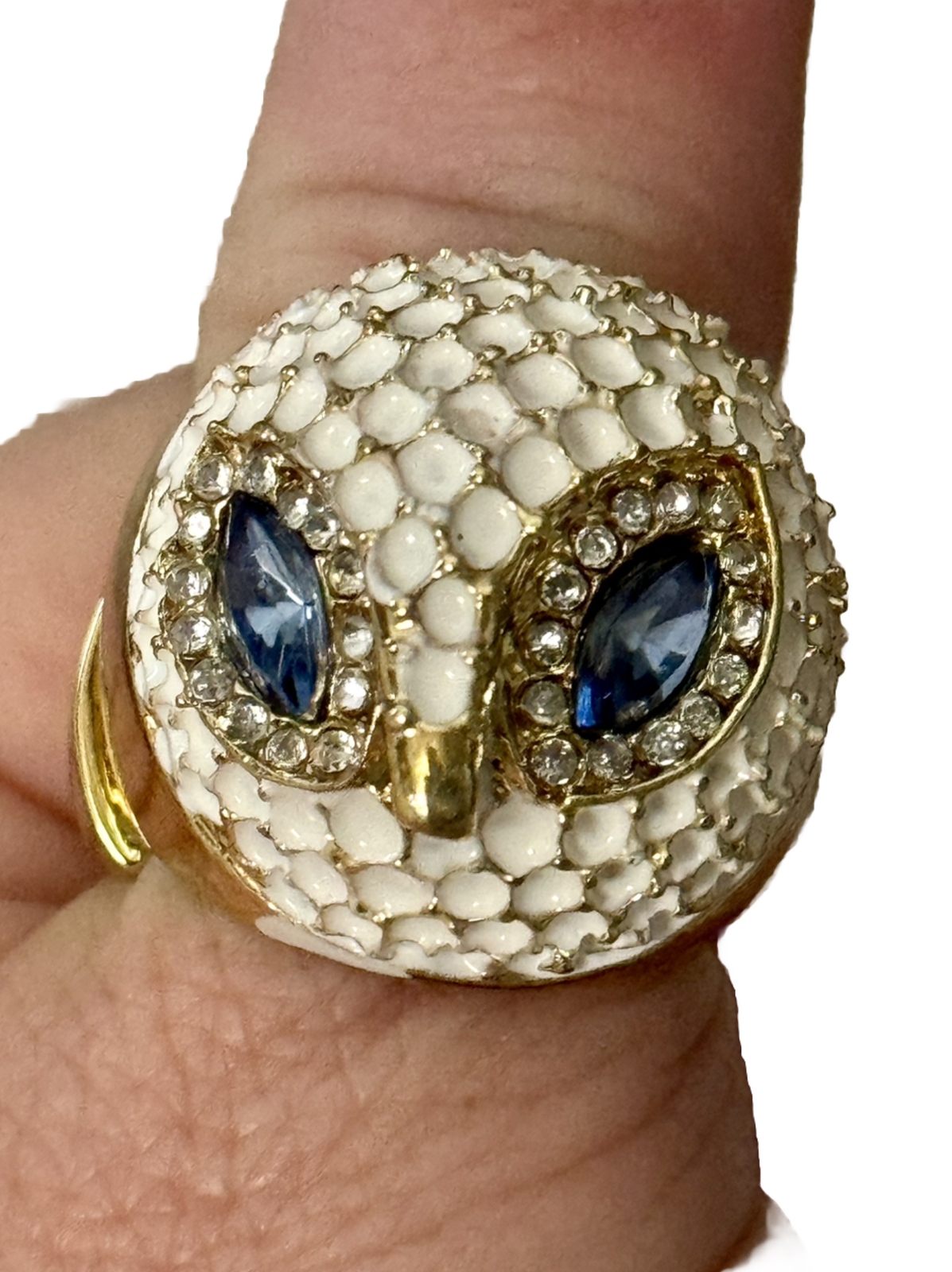 Owl Cocktail RING ONE SIZE Stretch Gold Tone One Size | eBay