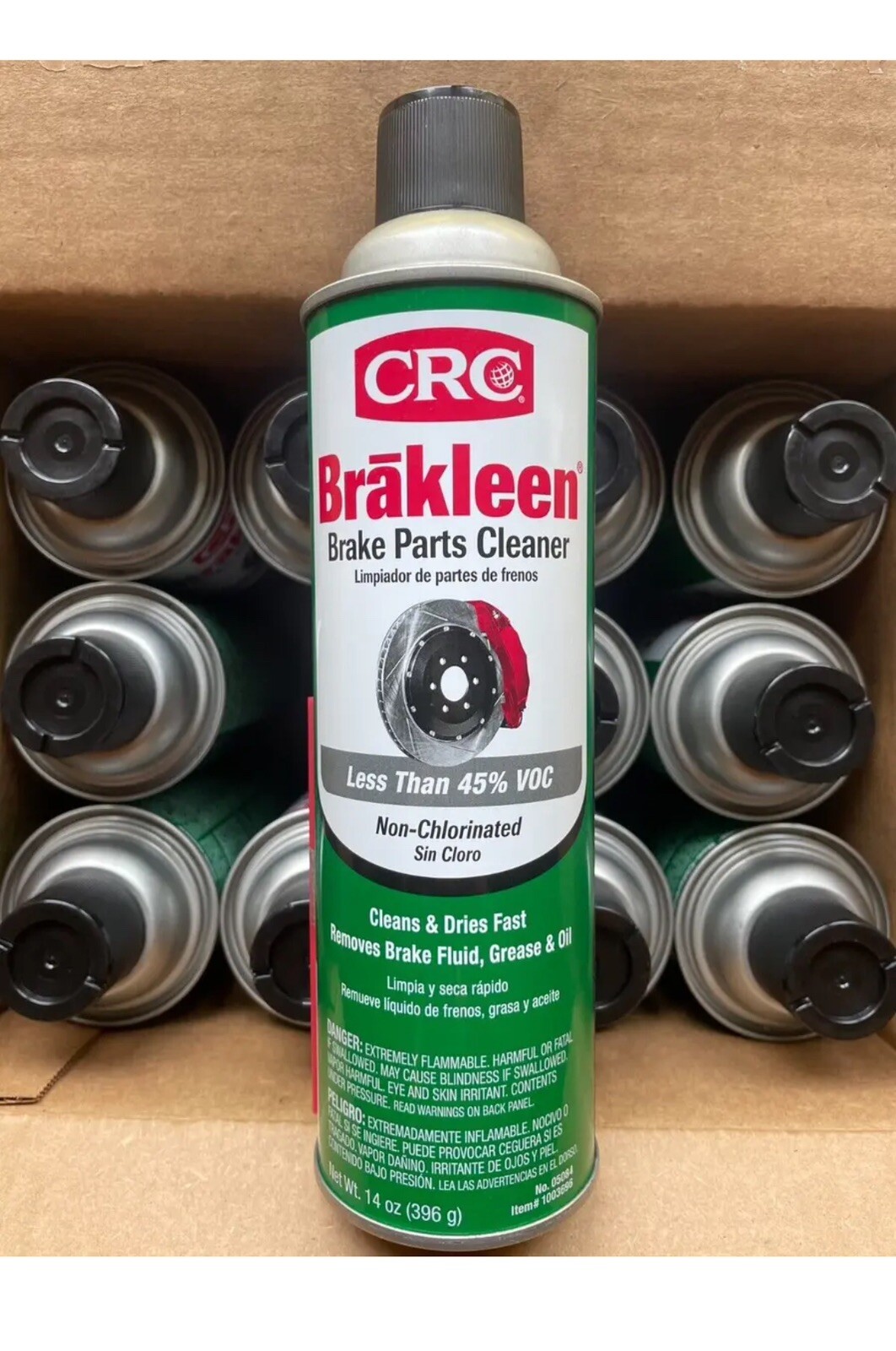 CRC 05084 Brakleen Non-Chlorinated Brake Parts Cleaner - 14 oz. Pack of ...