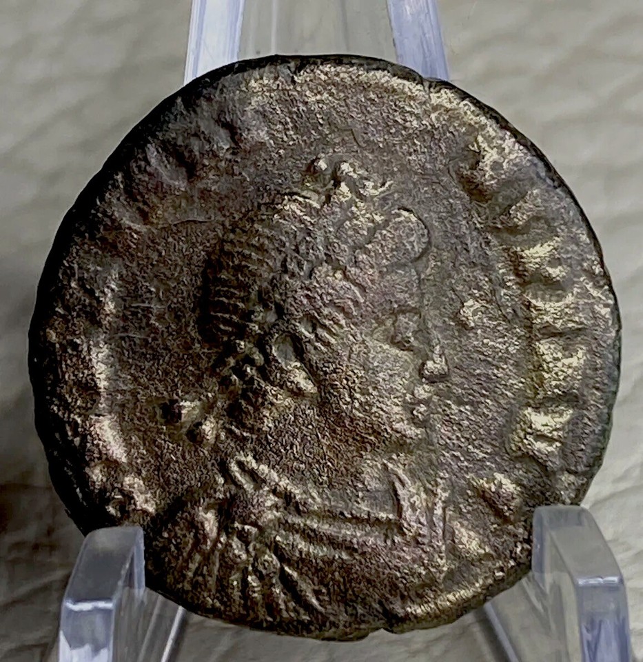 Genuine Ancient Roman Coin 392-395AD Emperor Arcadius Holding Globe ...