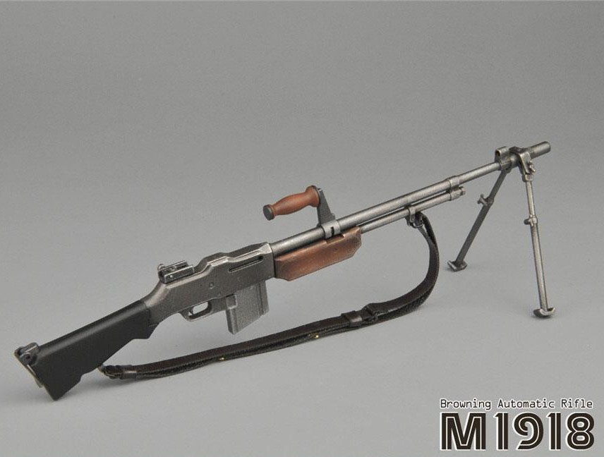 1/6 WWII M1918 BAR Light Machine Gun War Model for 12" US Army Soldier ...