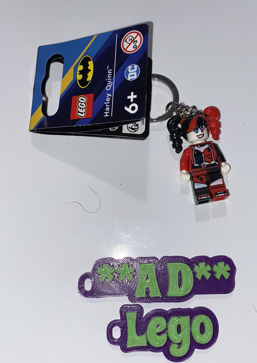 LEGO 854238 Harley Quinn Super Heroes Key Chain Minifigure Key Ring NEW ...