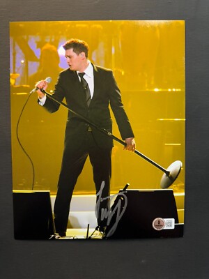 Michael Buble Rare!! signed autographed classic pop 8x10 photo Beckett ...