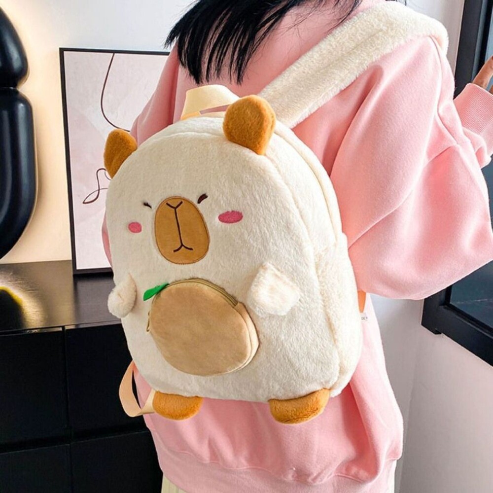 Animal Knapsack Capybara Backpack Cute Shoulder Bag Student | eBay