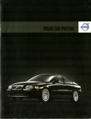 Volvo S60 Specifications 2007-2008 UK Market Brochure S Sport SE Lux ...