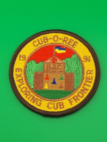 1991 Cub-O-Ree BAC Exploring Cub Frontier Patch Cub Scouts BSA America ...