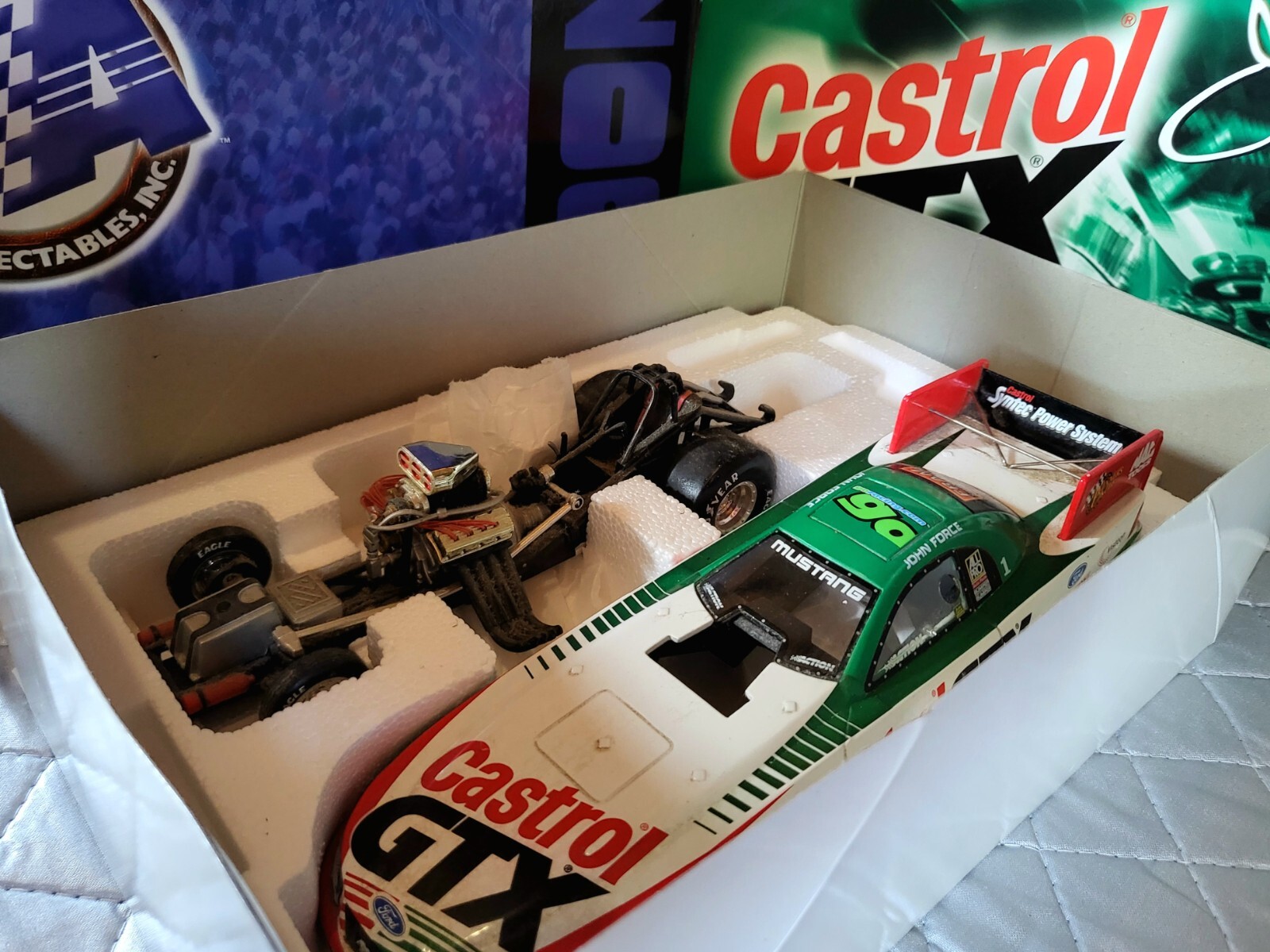 John Force 1:24 Scale Castrol Gtx Die Cast Funny Car Model | eBay