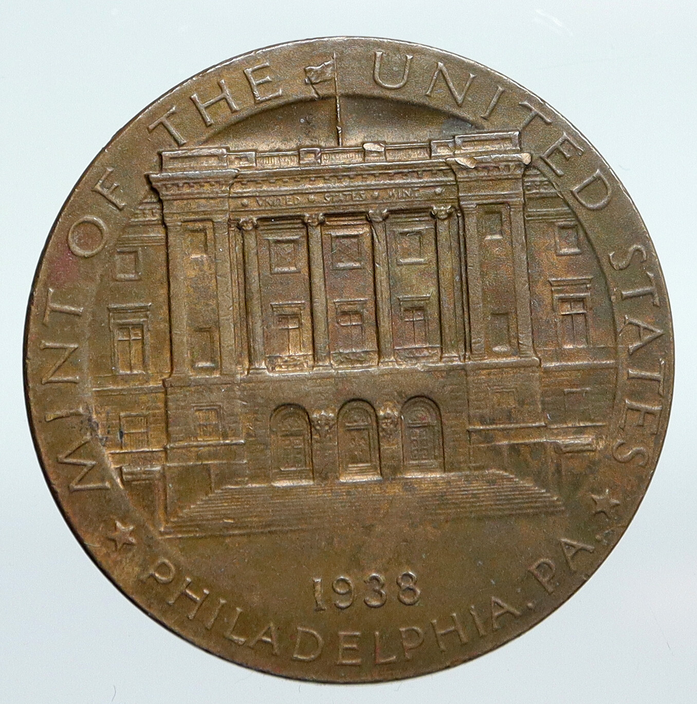 1938 USA President Franklin Delano Roosevelt FDR P MINT Token Medal ...