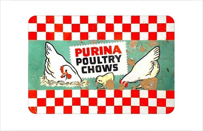Purina Poultry Chows Vintage Look Reproduction metal sign | eBay