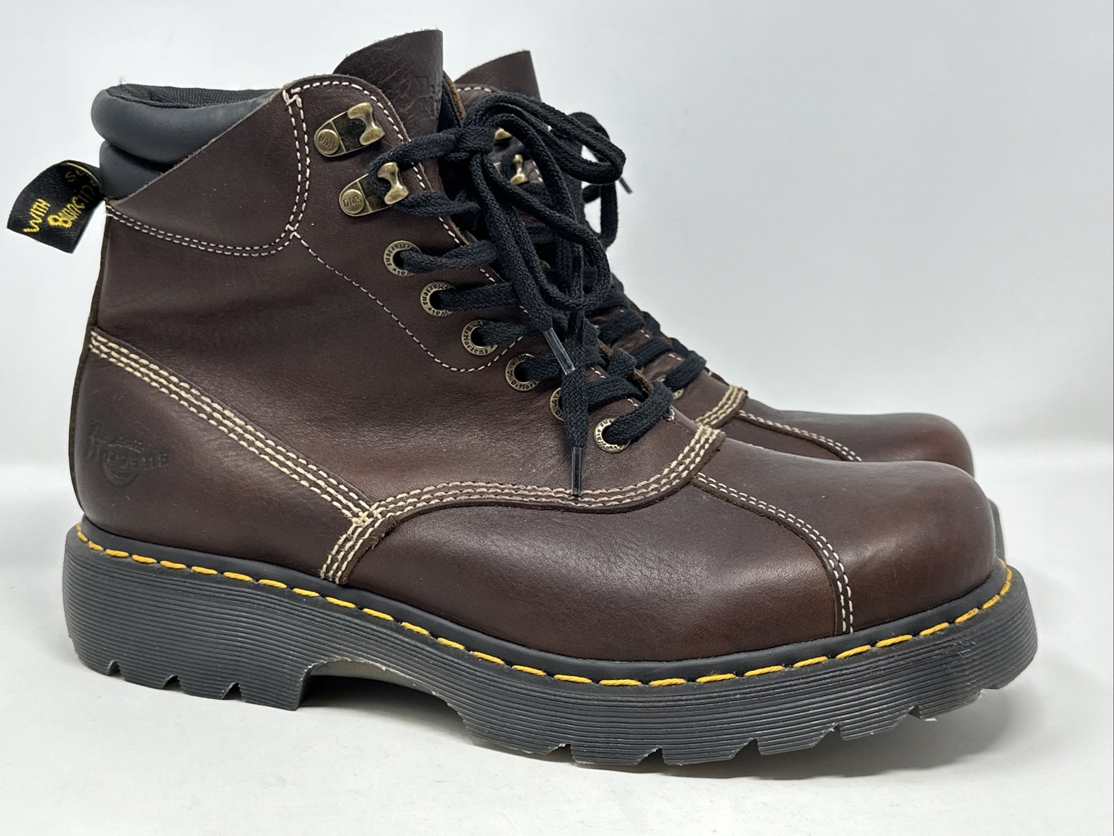 Dr Martens Boot 8A88 Air Wair Bouncing Soles Dark Brown Leather US size ...