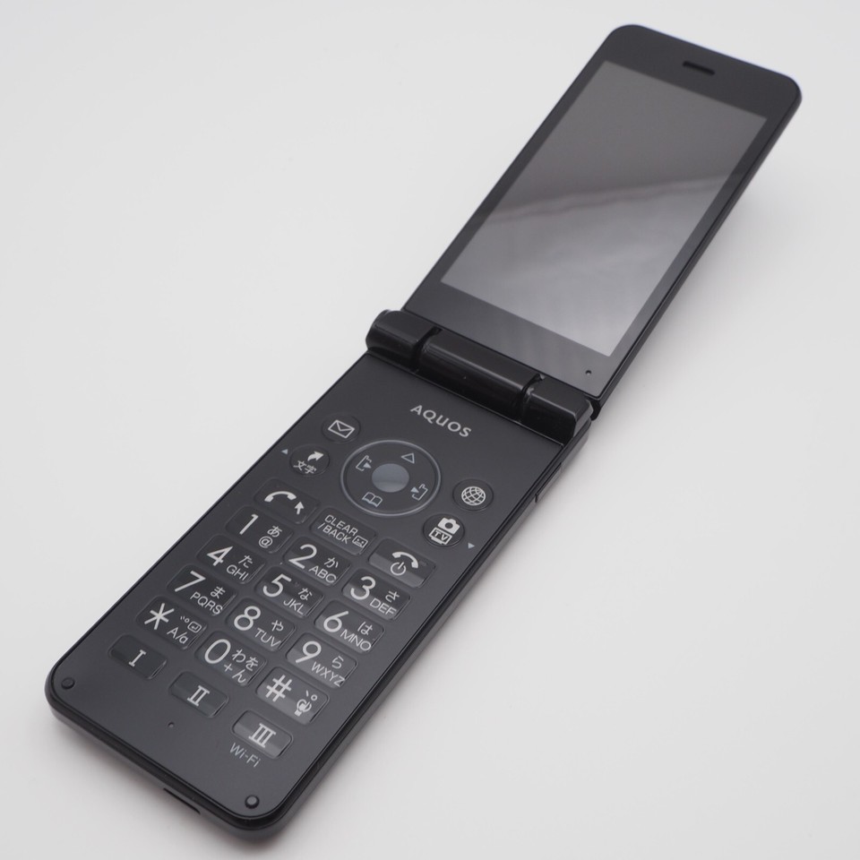 [Near Mint] SHARP AQUOS Keitai 2 601SH 602SH Unlocked SIM Flip Black ...