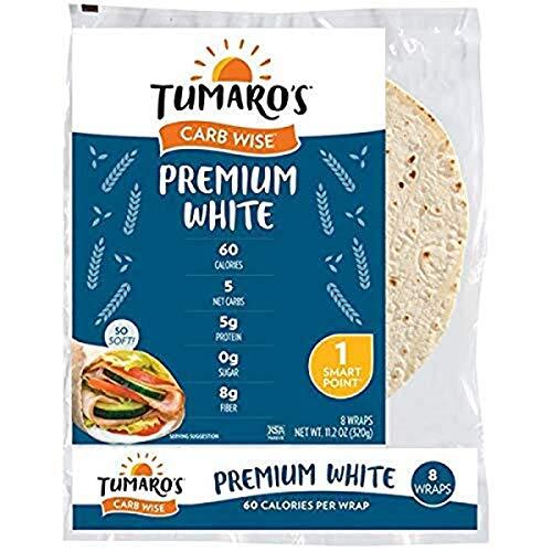 TUMAROS Tumaro's Carb Wise Premium White, 60 Calorie, 5 Net Carbs, 5g ...