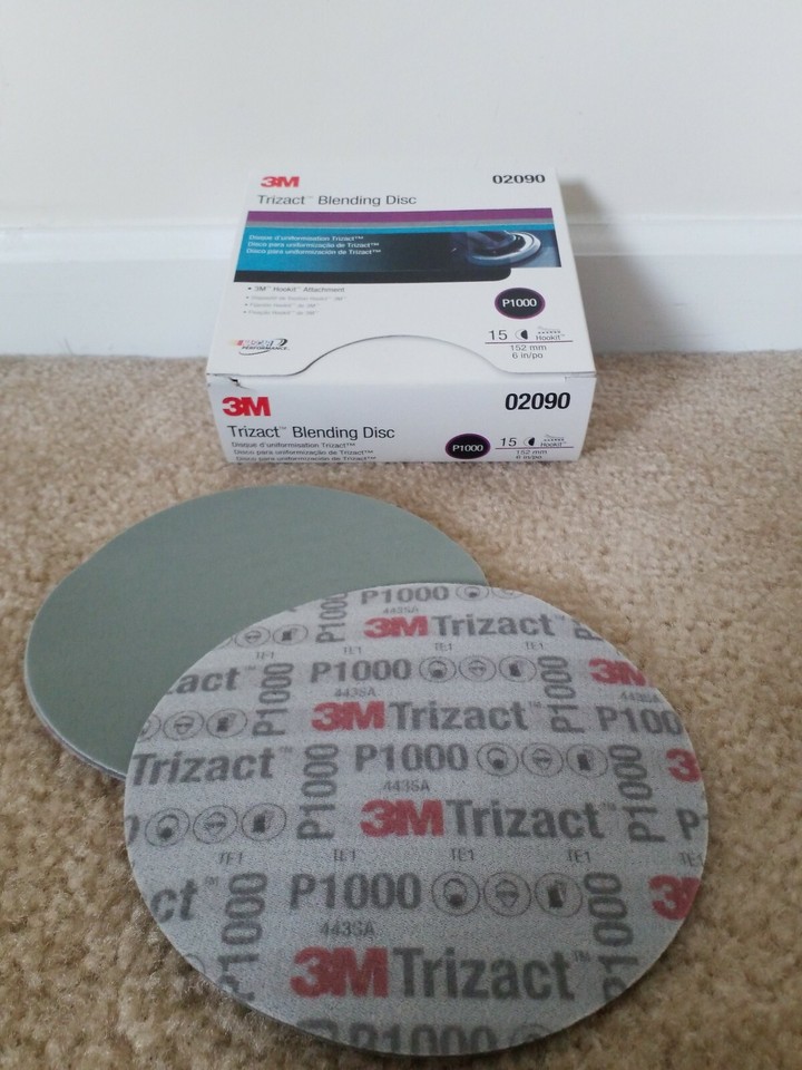3M Trizact 1000•3000•5000 8000, 6" Foam Discs (8 DISC KIT) SAME DAY ...
